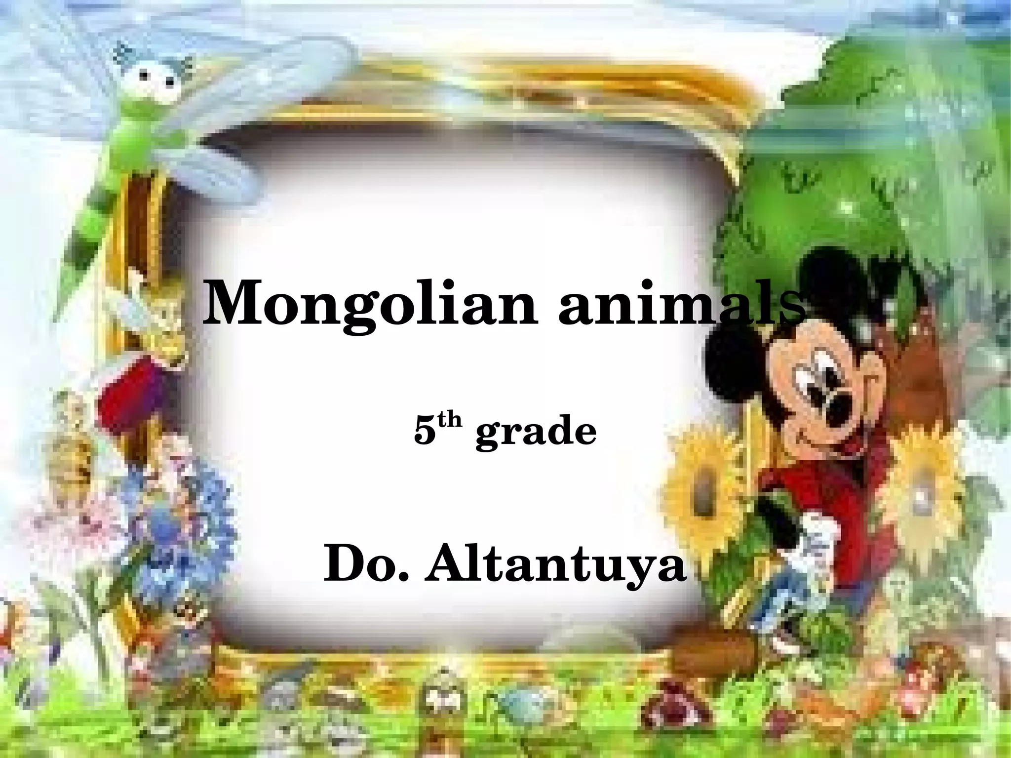 Mongolian animals 2 | ODP