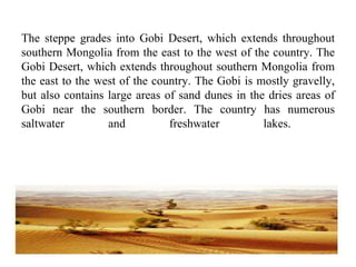 Mongolian geography.presention ana | PPT