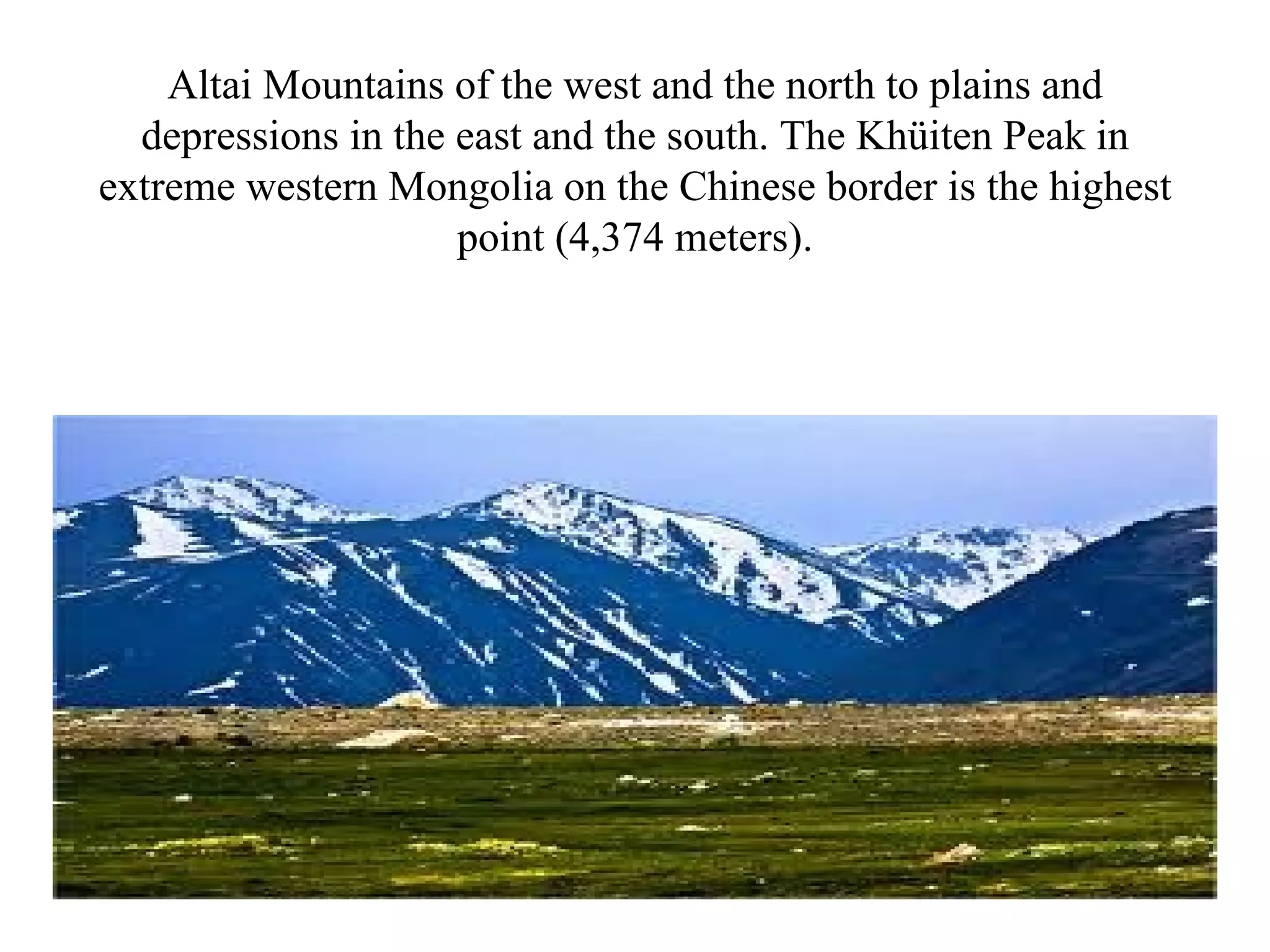 Mongolian geography.presention ana | PPT