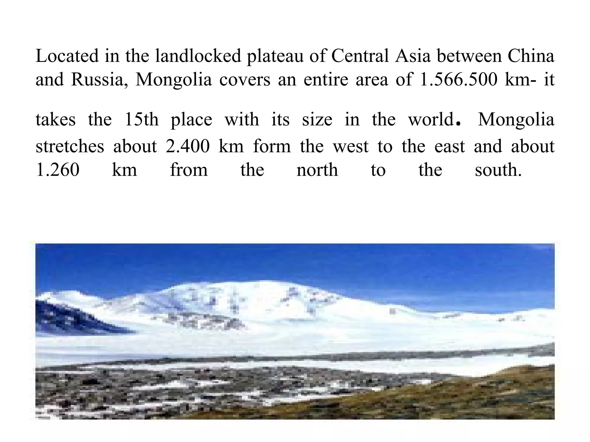 Mongolian geography.presention ana | PPT