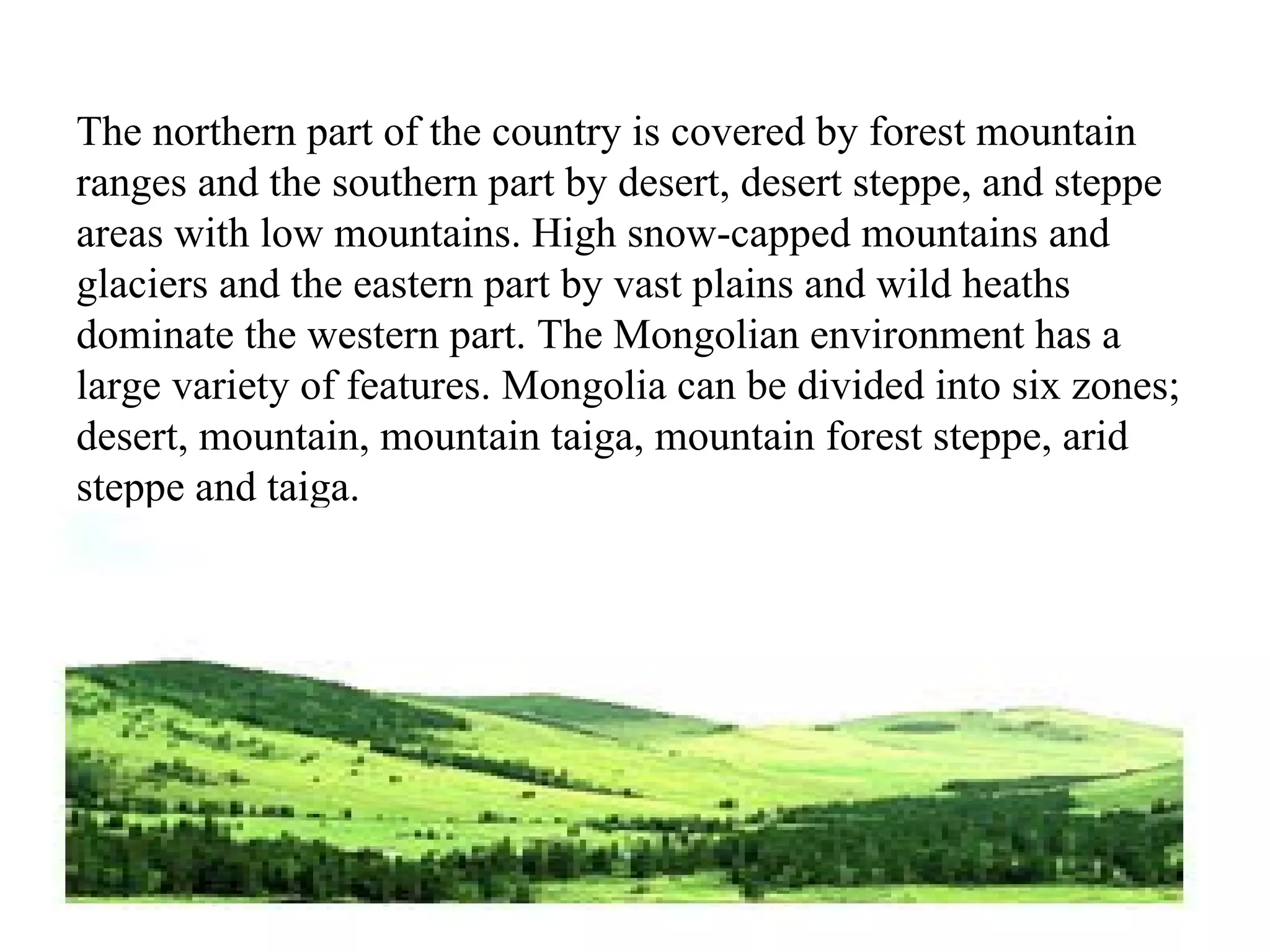 Mongolian geography.presention ana | PPT