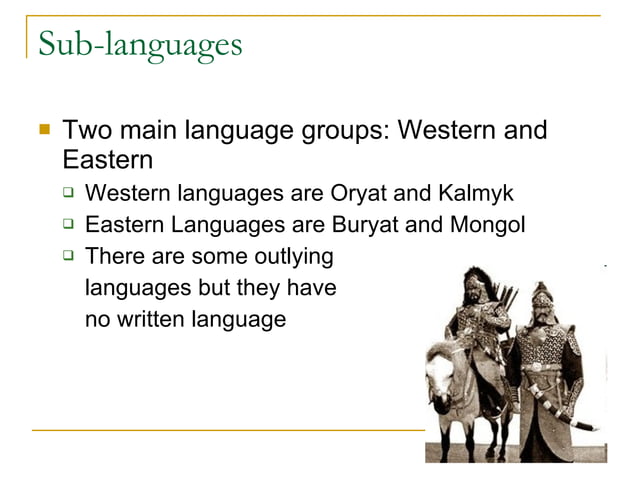 Mongolian Education, Language, and Numerals | PPT