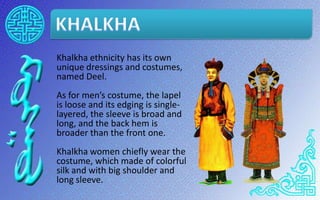 Mongolian national costumes | PPTX