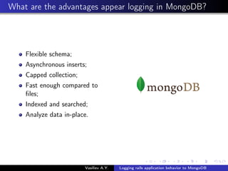Logging rails application behavior to MongoDB | PDF | Databases | Computer Software and Applications
