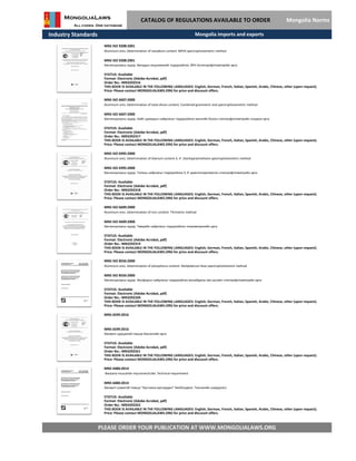 Mongolo leggi e regolamenti minerari manuale (catalog) 895 | PDF
