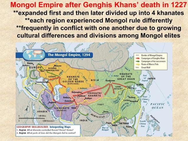 Mongols Genghis Khan origins society, empire | PPTX