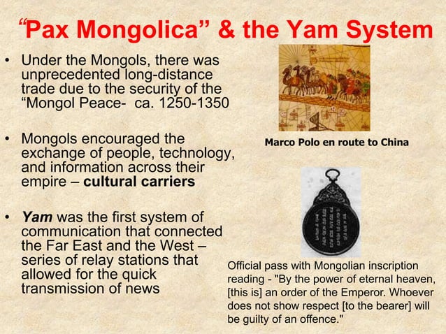 Mongols Genghis Khan origins society, empire | PPTX