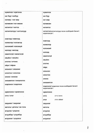 Mongol ugs | PDF