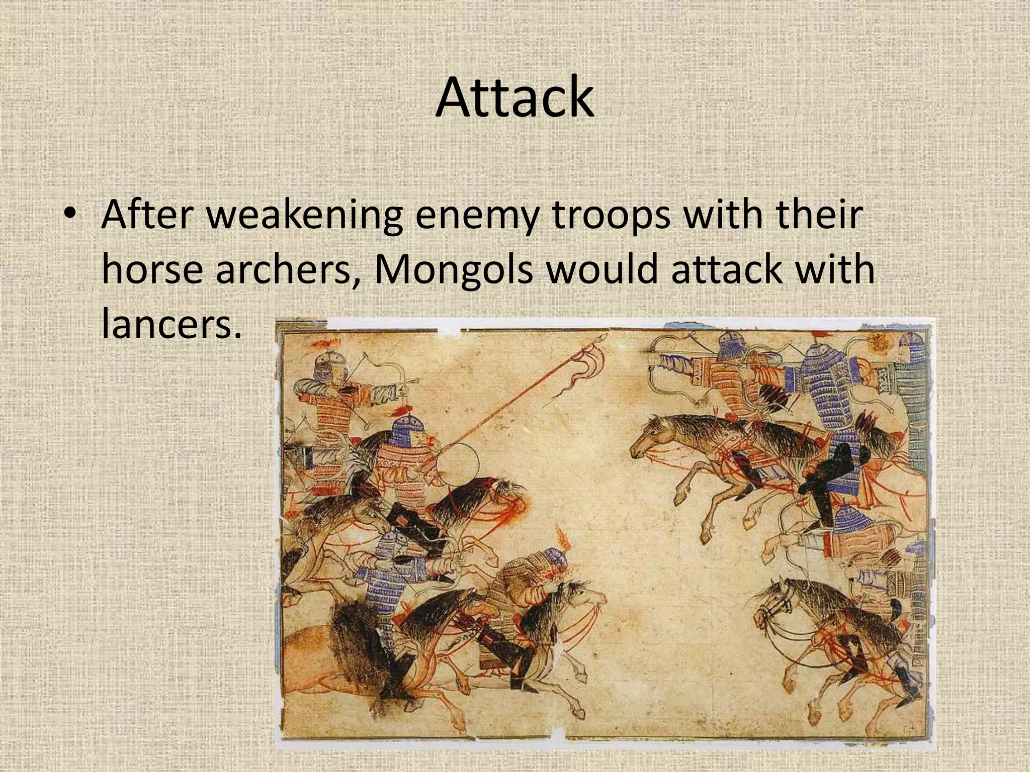 Mongol, war tactics, weapons, and | PPTX
