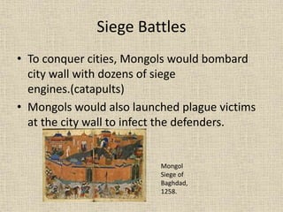 Mongol, war tactics, weapons, and | PPTX