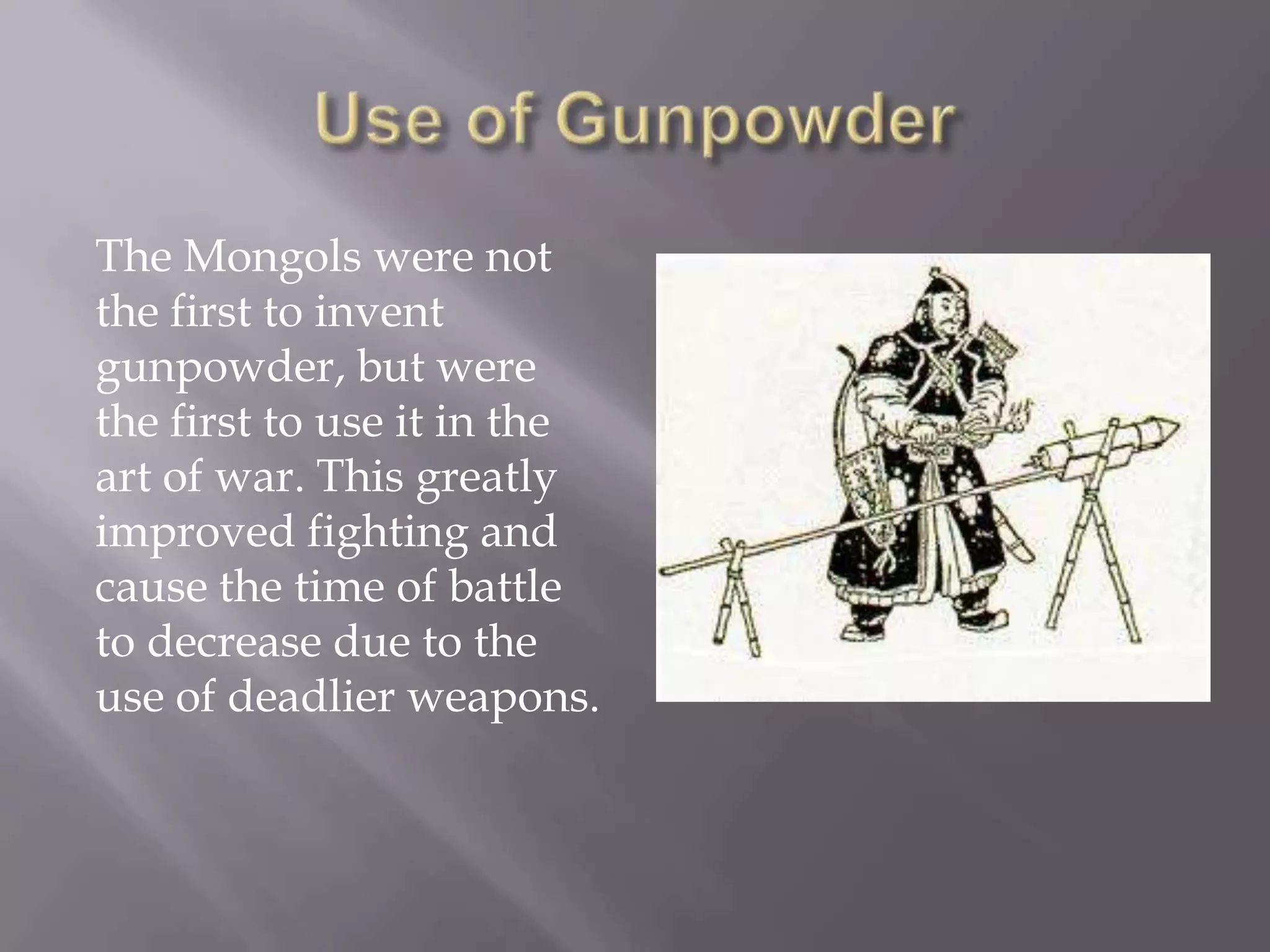 Mongol Weapons and Tactics | PPT