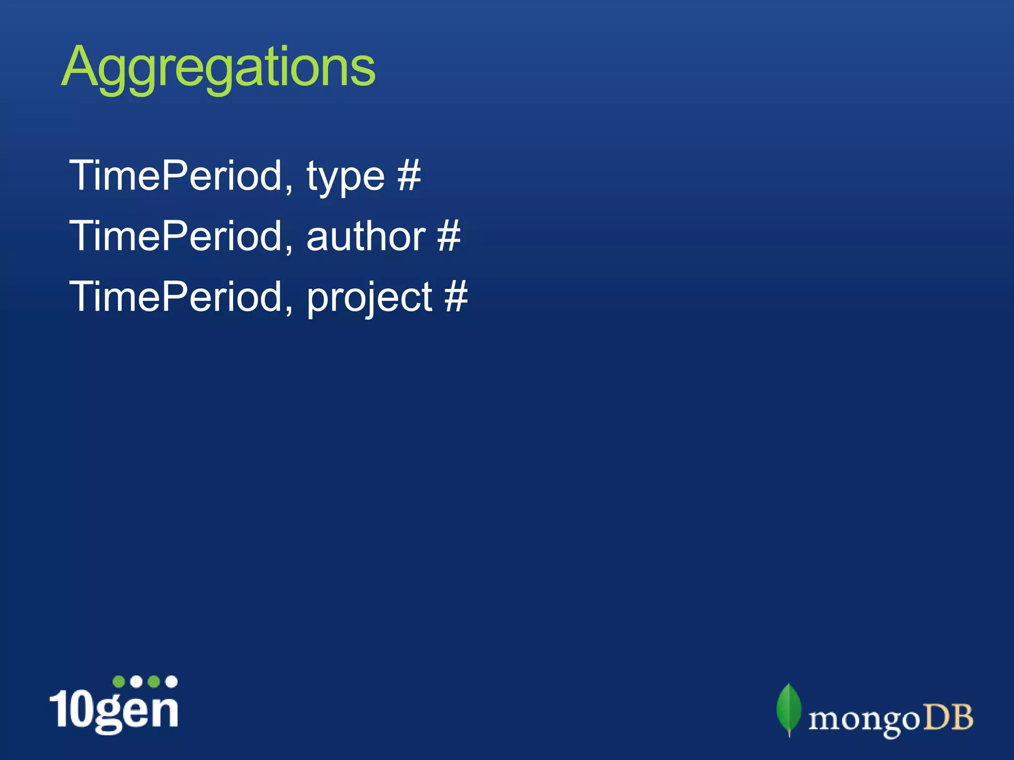 Realtime Analytics with MongoDB Counters (mongonyc 2012) | PPT