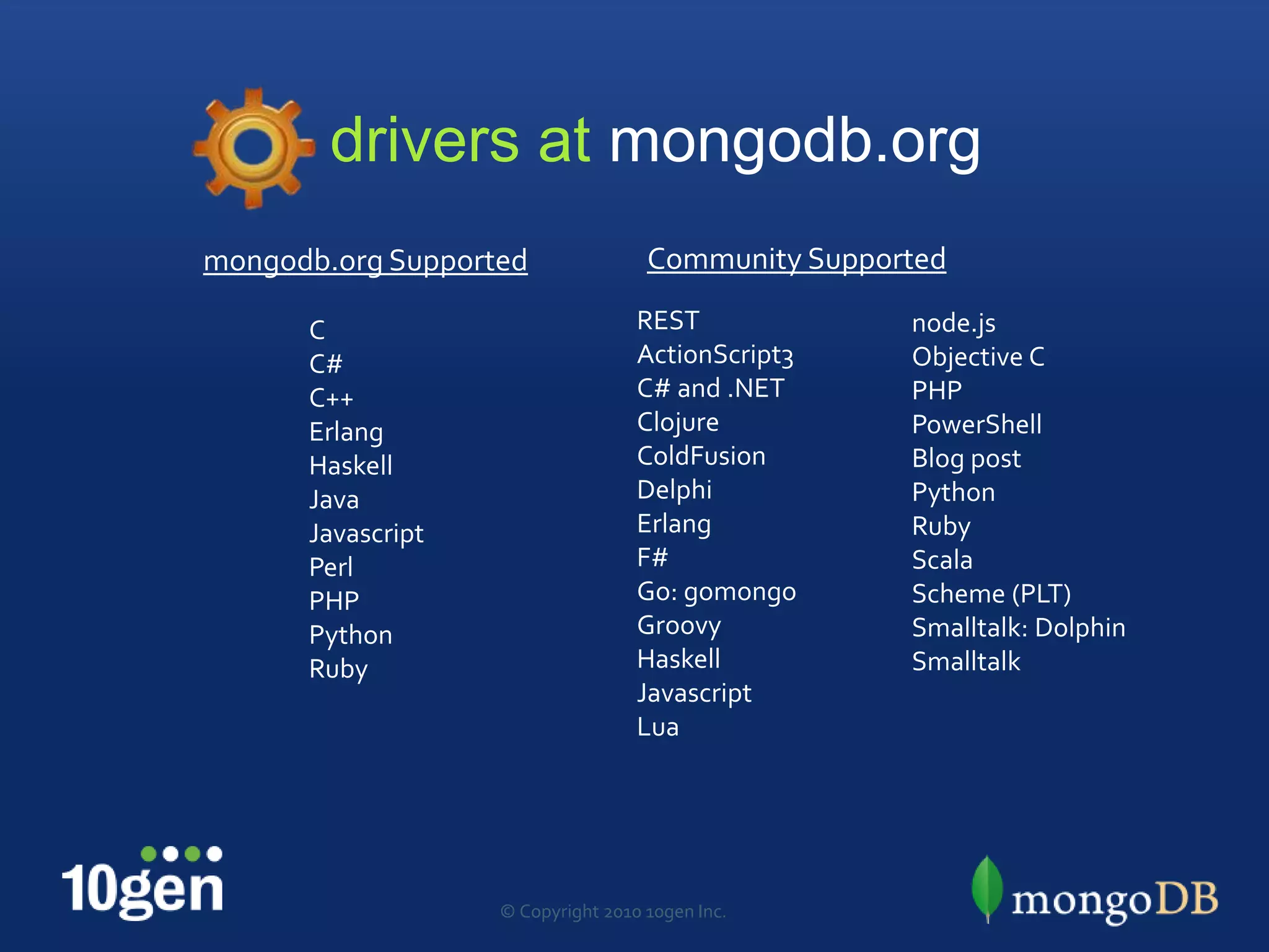 Realtime Analytics with MongoDB Counters (mongonyc 2012) | PPT