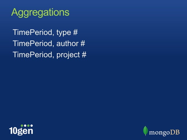 Realtime Analytics with MongoDB Counters (mongonyc 2012) | PPT