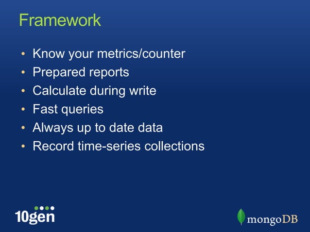 Realtime Analytics with MongoDB Counters (mongonyc 2012) | PPT