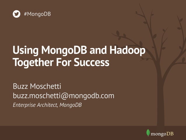 Using MongoDB + Hadoop Together | PPT