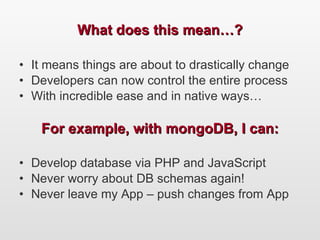 Introducing MongoPress | PPT | Databases | Computer Software and Applications