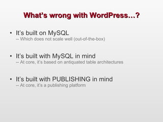 Introducing MongoPress | PPT | Databases | Computer Software and Applications