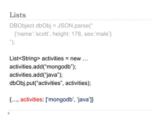 Java Development with MongoDB | PPT