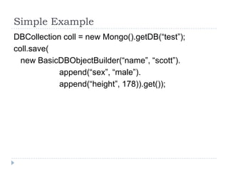 Java Development with MongoDB | PPT