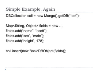 Java Development with MongoDB | PPT
