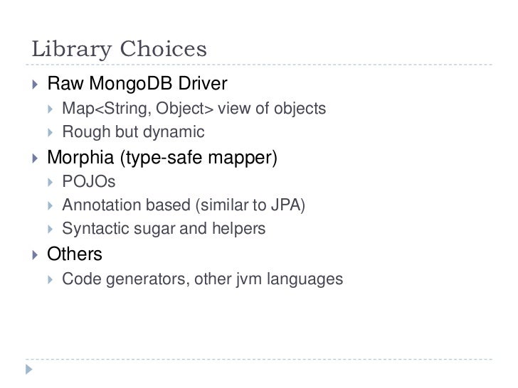 Mongodb Easy Java Persistence With Morphia 0617