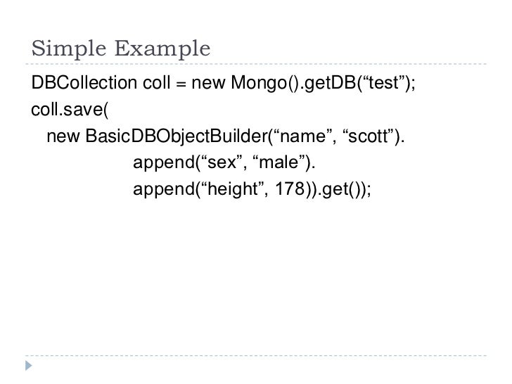 Mongodb Easy Java Persistence With Morphia 6697