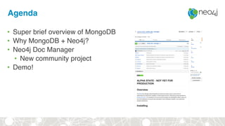 Neo4j + MongoDB - SF Graph Database Meetup Group Presentation | PDF