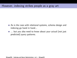 Indexing and Query Optimizer | PDF