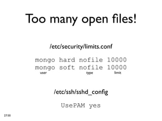 MongoUK - Approaching 1 billion documents with MongoDB1 Billion Documents | PDF