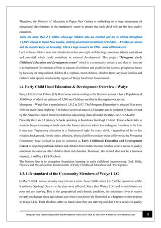 MONGUMA EARLY CHILDHOOD EDUCATION AND DEVELOPMENT | PDF
