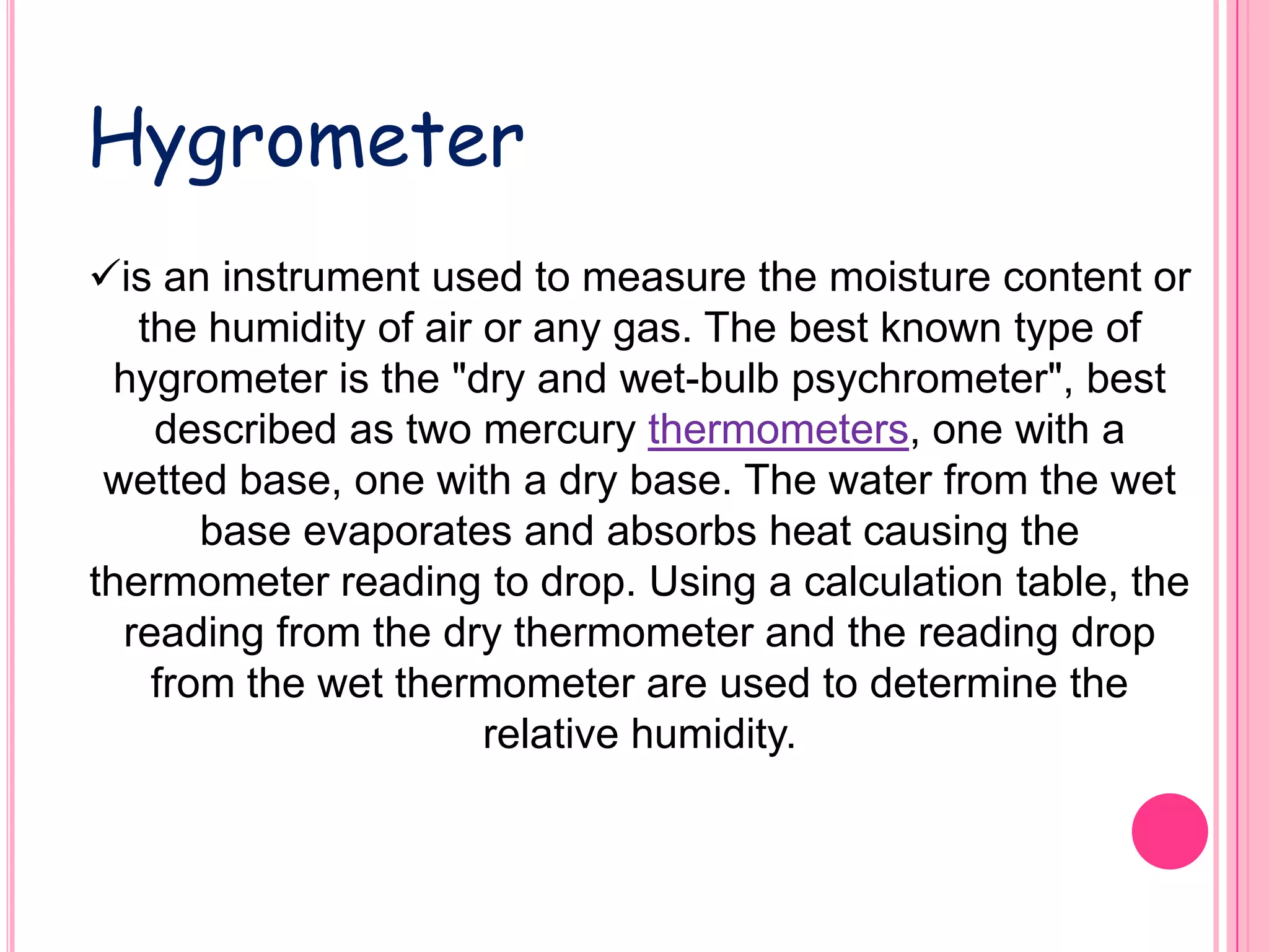 history of meteorology and weather instrument | PPTX
