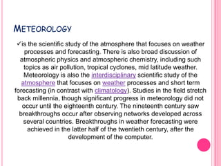 history of meteorology and weather instrument | PPTX