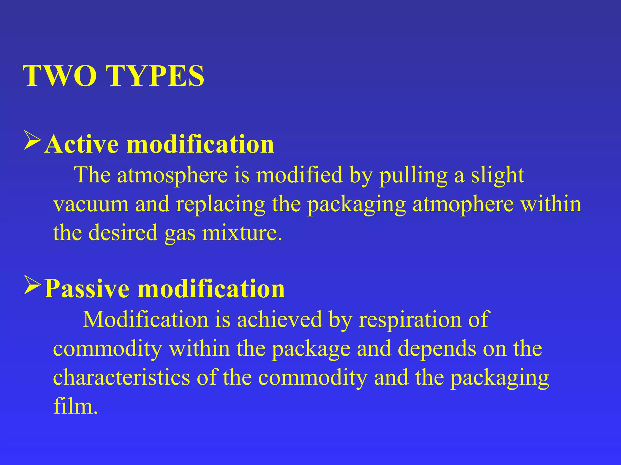 Controlled atmosphere and modified atmosphere storage | PPT