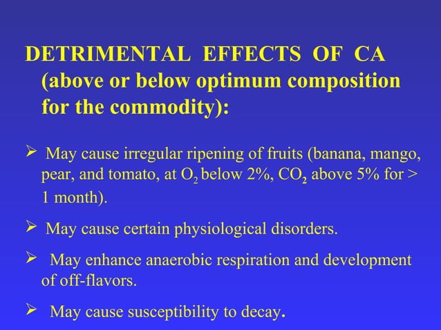 Controlled atmosphere and modified atmosphere storage | PPT