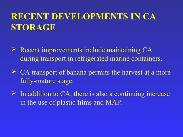 Controlled atmosphere and modified atmosphere storage | PPT