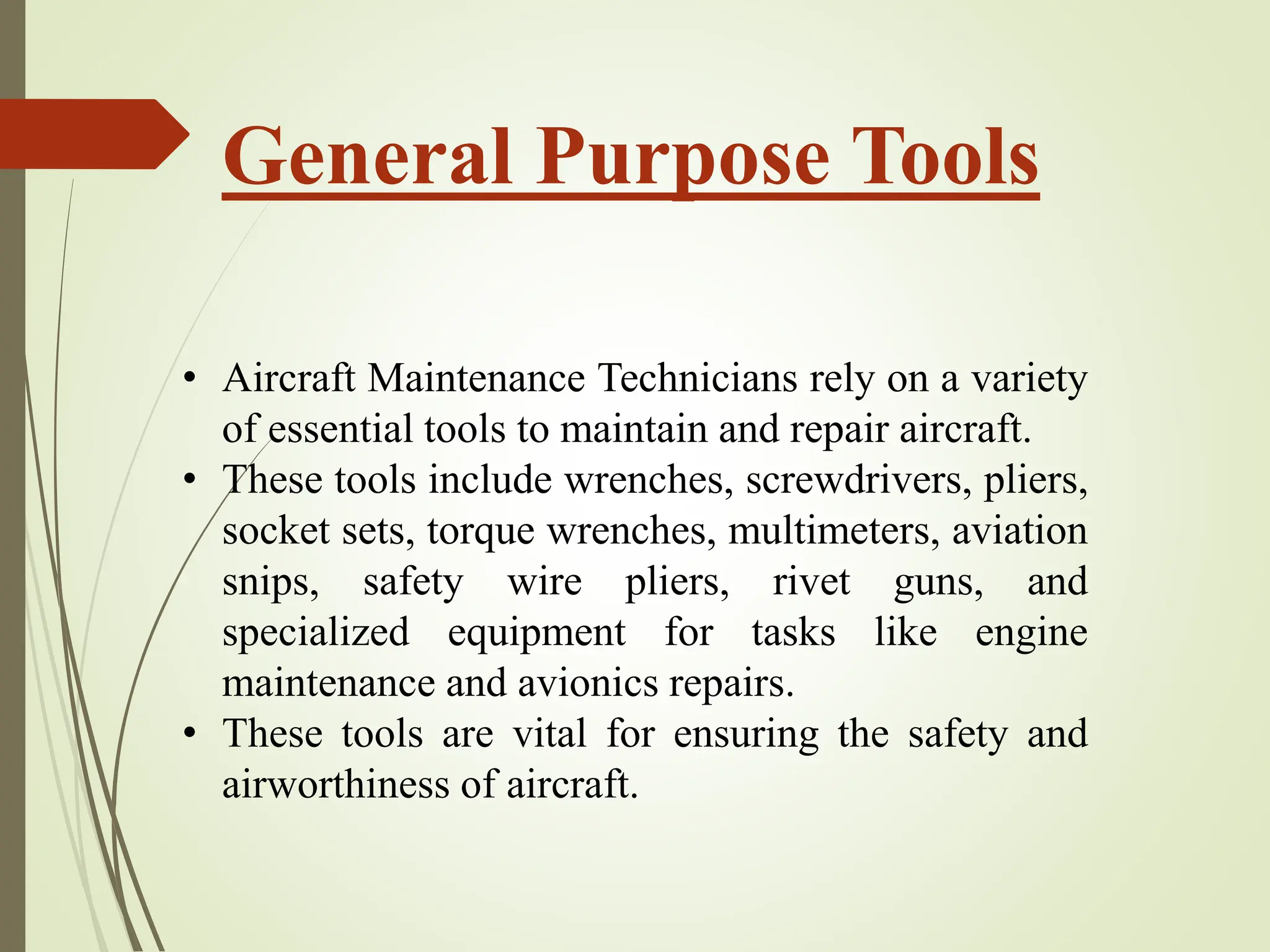 aircraft Maintenace technician hand tools .pptx