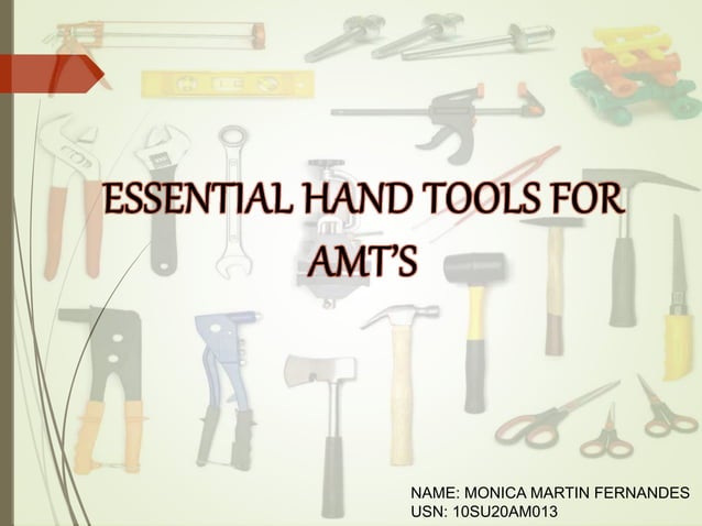 aircraft Maintenace technician hand tools .pptx