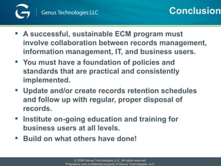 Monica Crocker Implementing Ecm Aiim 2009 | PPT