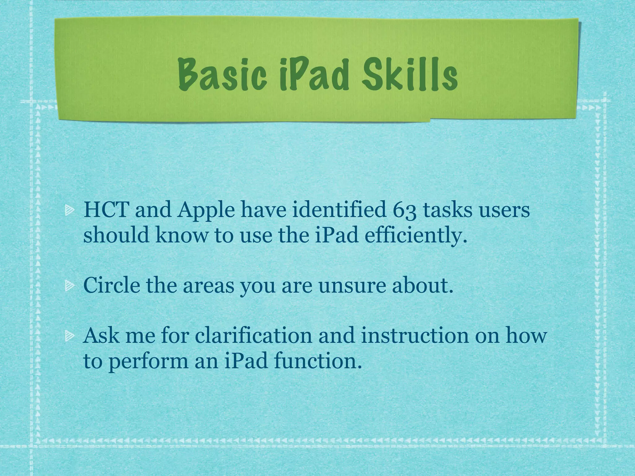 iPad 101 presentation | PDF