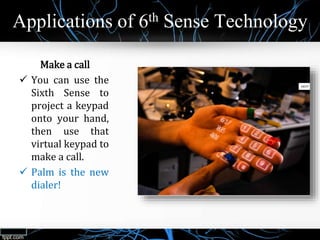 Sixth Sense (The Future of Technology) | PPTX