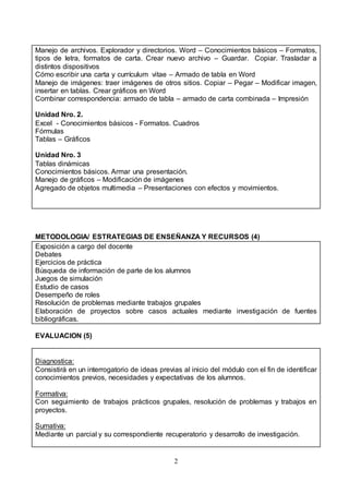 Prof. Monica Alejandra Gaeta- Planificación de Cátedra - IEA | DOCX