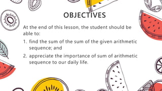 sum of arithmetic sequence monica demo.pptx