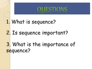 About sequencing an event and its meaning | PPTX
