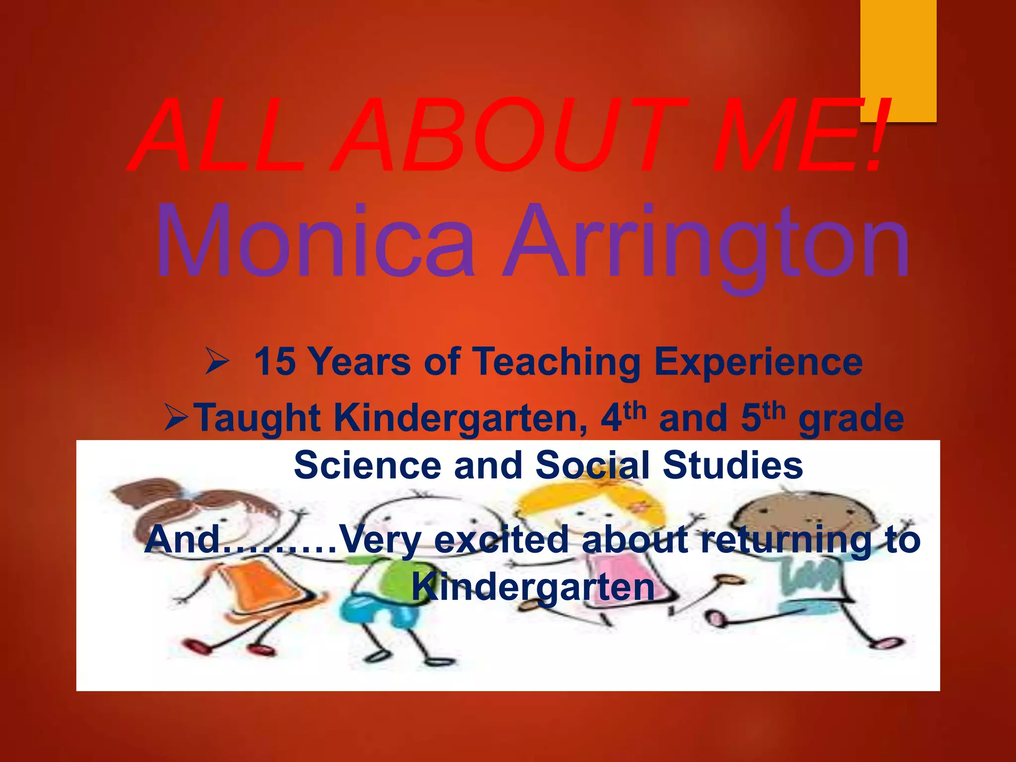 Monica's beginning of school pp | PPTX