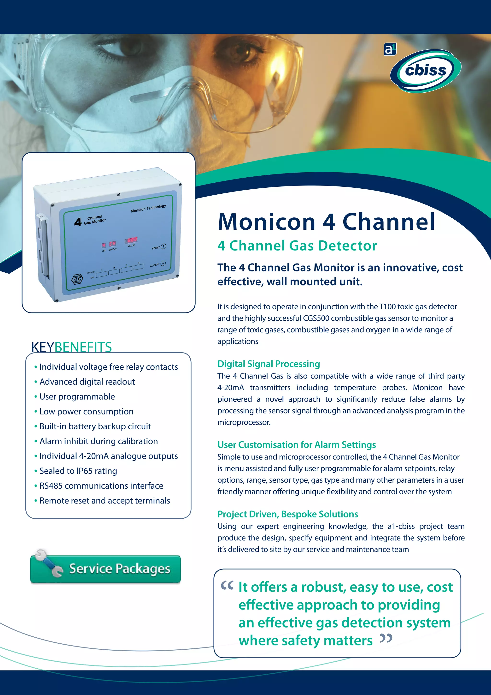 Monicon 4 channel datasheet | PDF