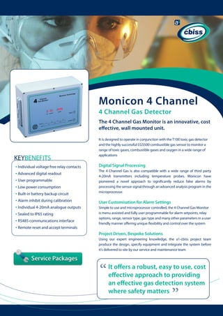 Monicon 4 channel datasheet | PDF