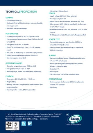 Monicon 4 channel datasheet | PDF
