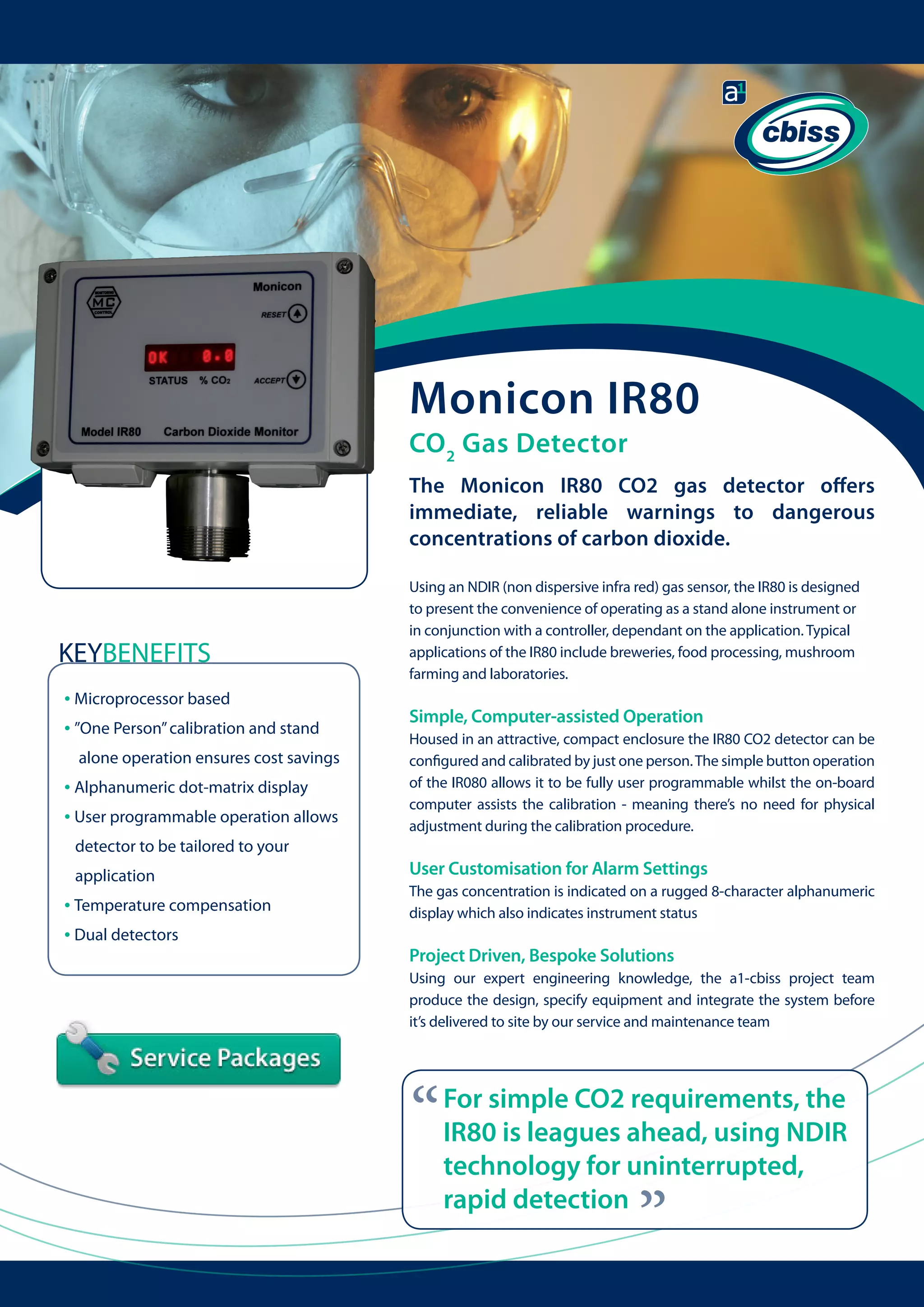 Monicon ir80 co2 gas detector | PDF