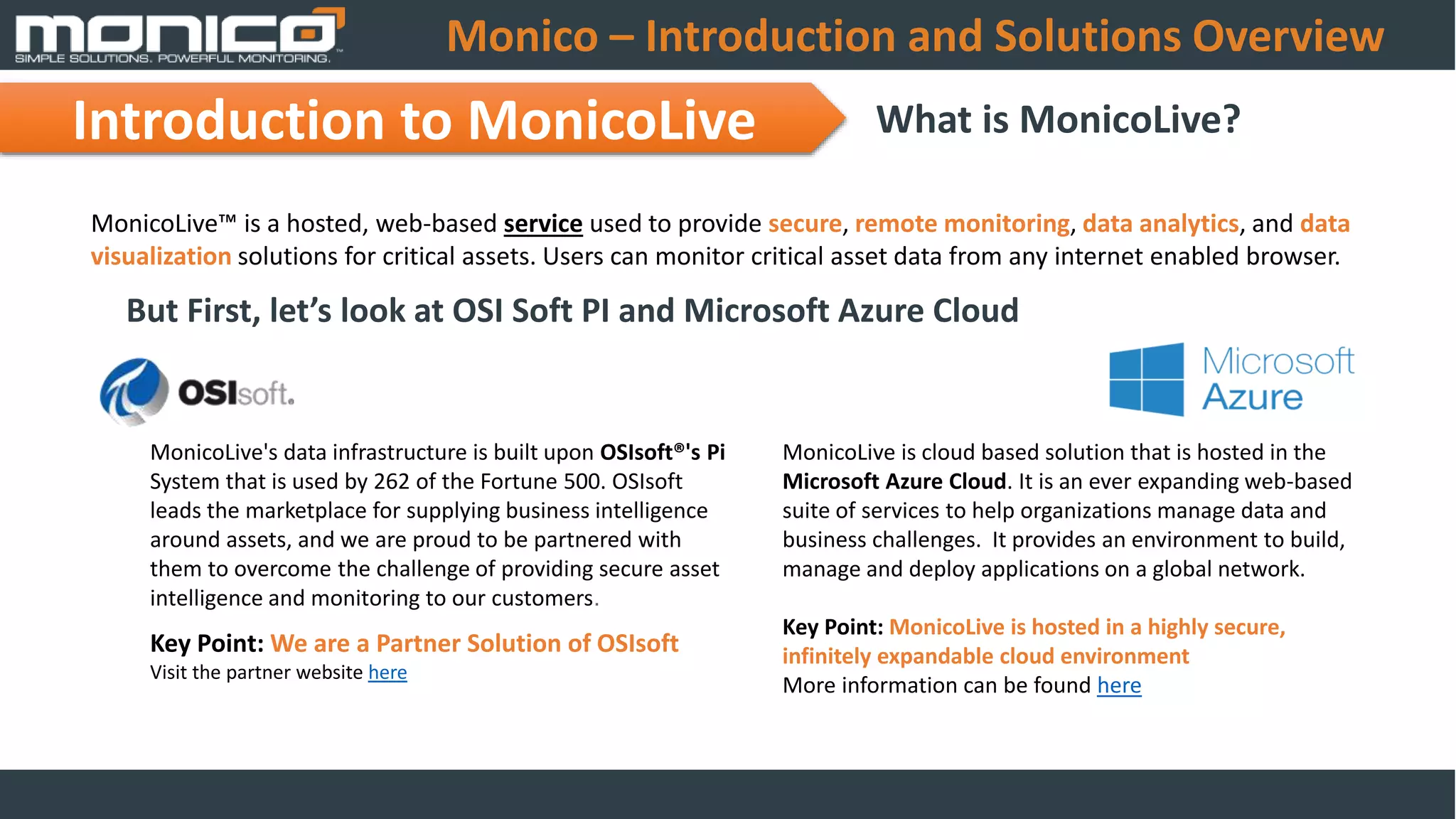 Monico - Remote Monitoring Solution | PPTX | Operating Systems | Computer Software and Applications